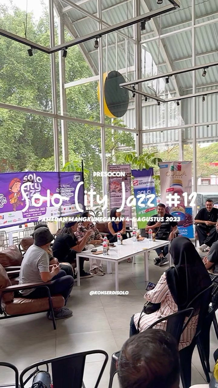 Suasana Jumpa Pers Jazz Merdeka Solo City Jazz - Update Solo Info