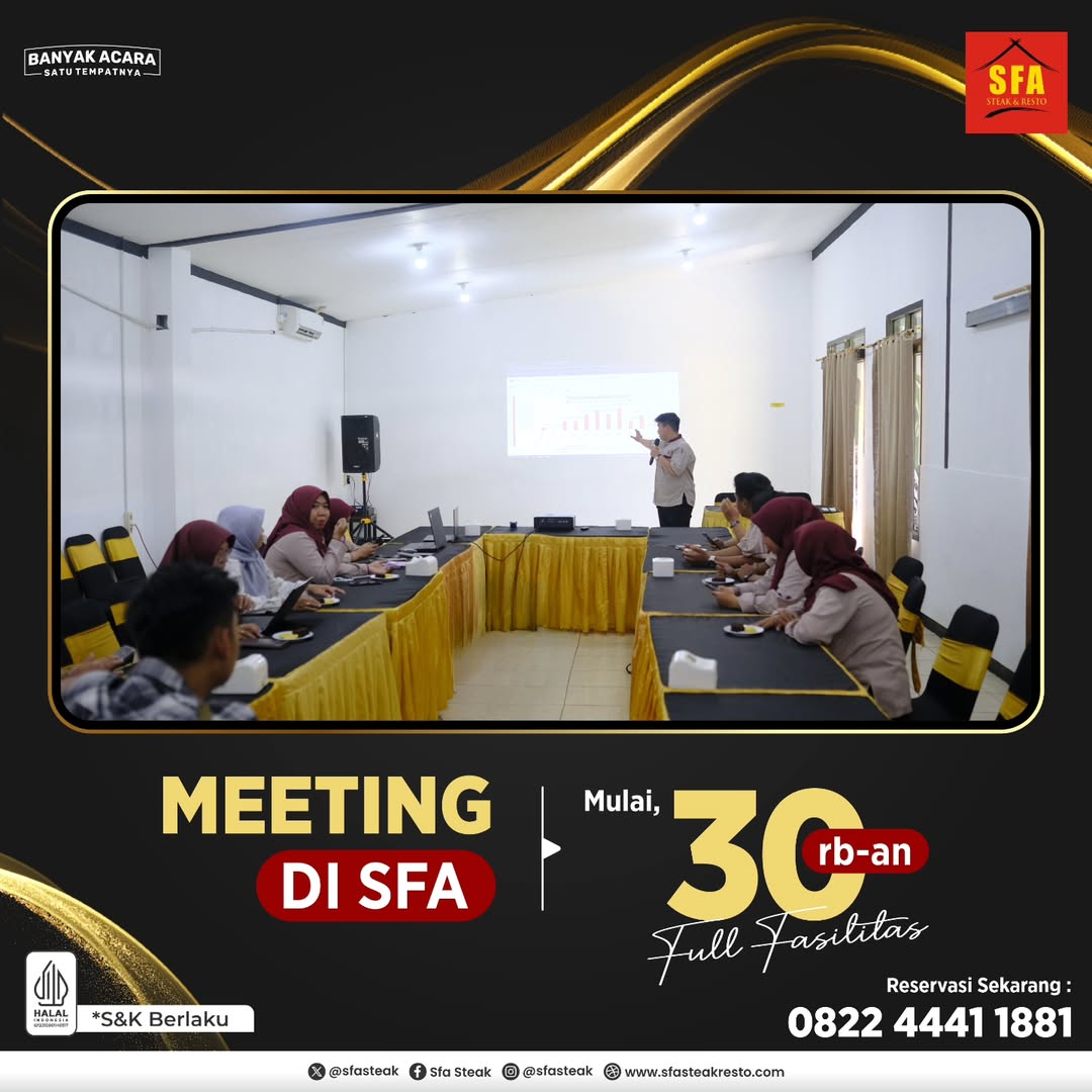 Mulai 30 Ribuan Bisa Meeting di SFA Steak Resto Solo Raya - Update Solo ...