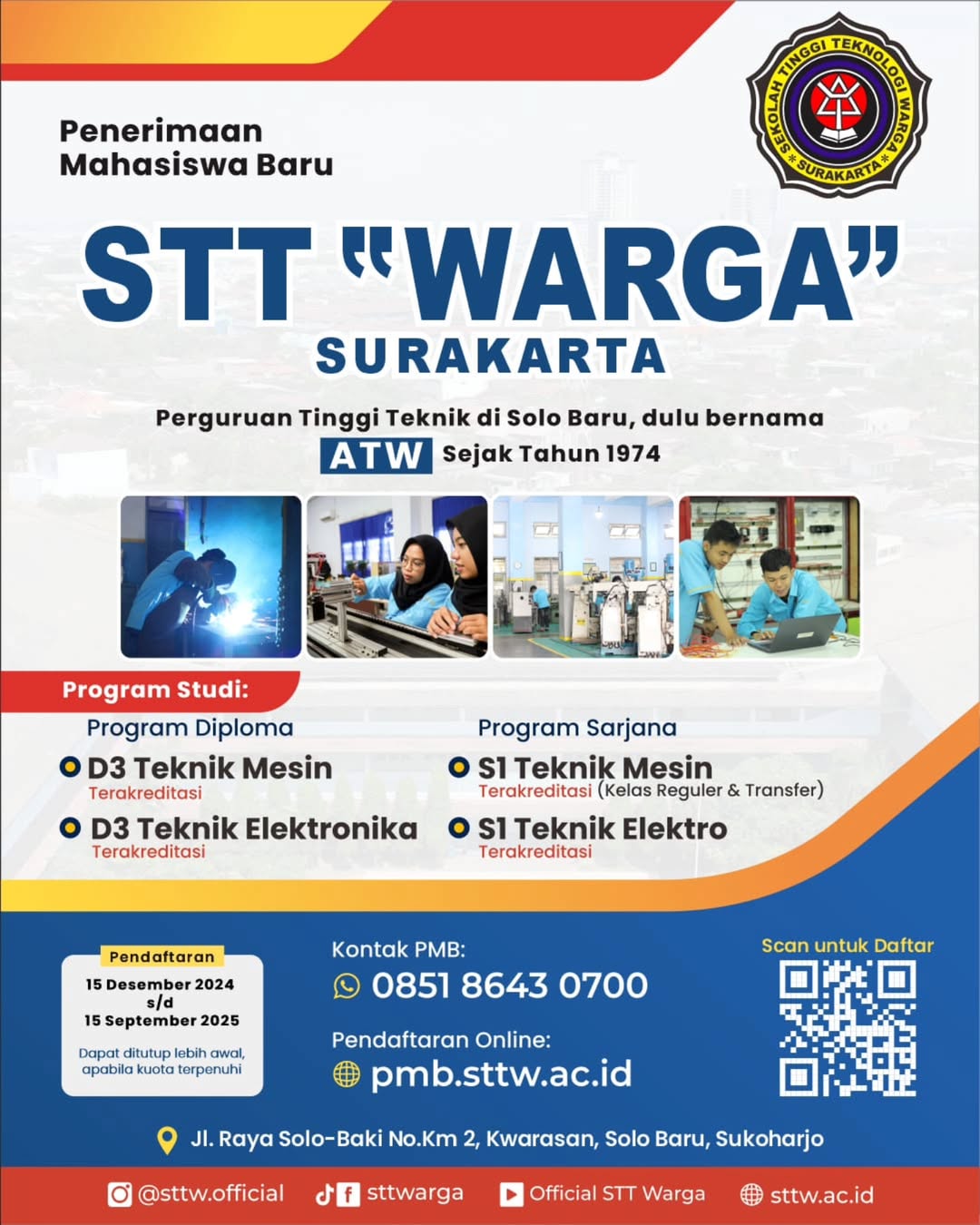 Rekomendasi Daftar Kuliah Di STT Warga Surakarta - Update Solo Info