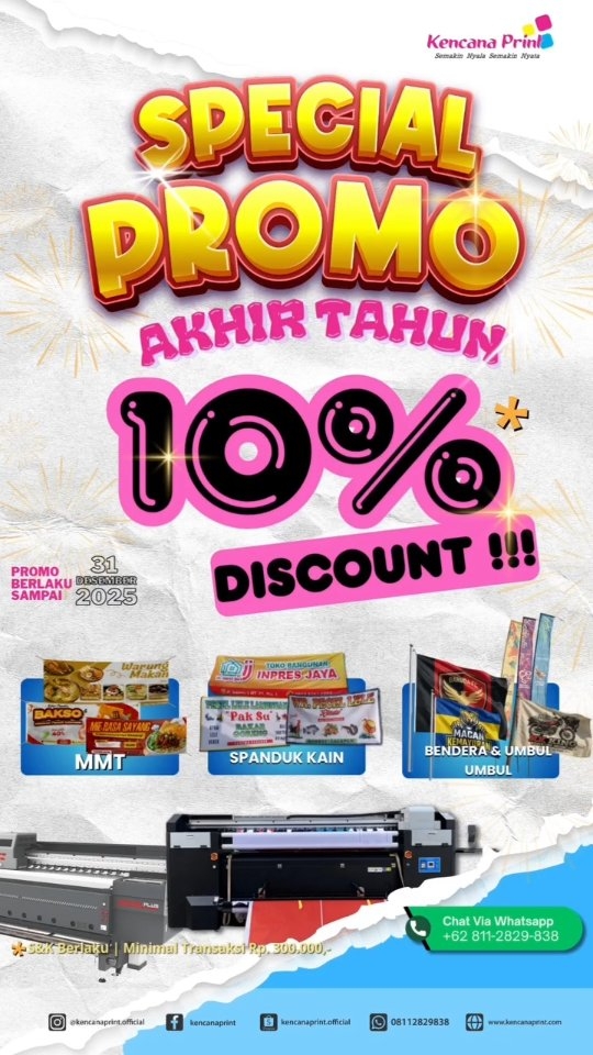 Promo Natal Tahun Baru Cetak Spanduk MMT di Solo - Update Solo Info